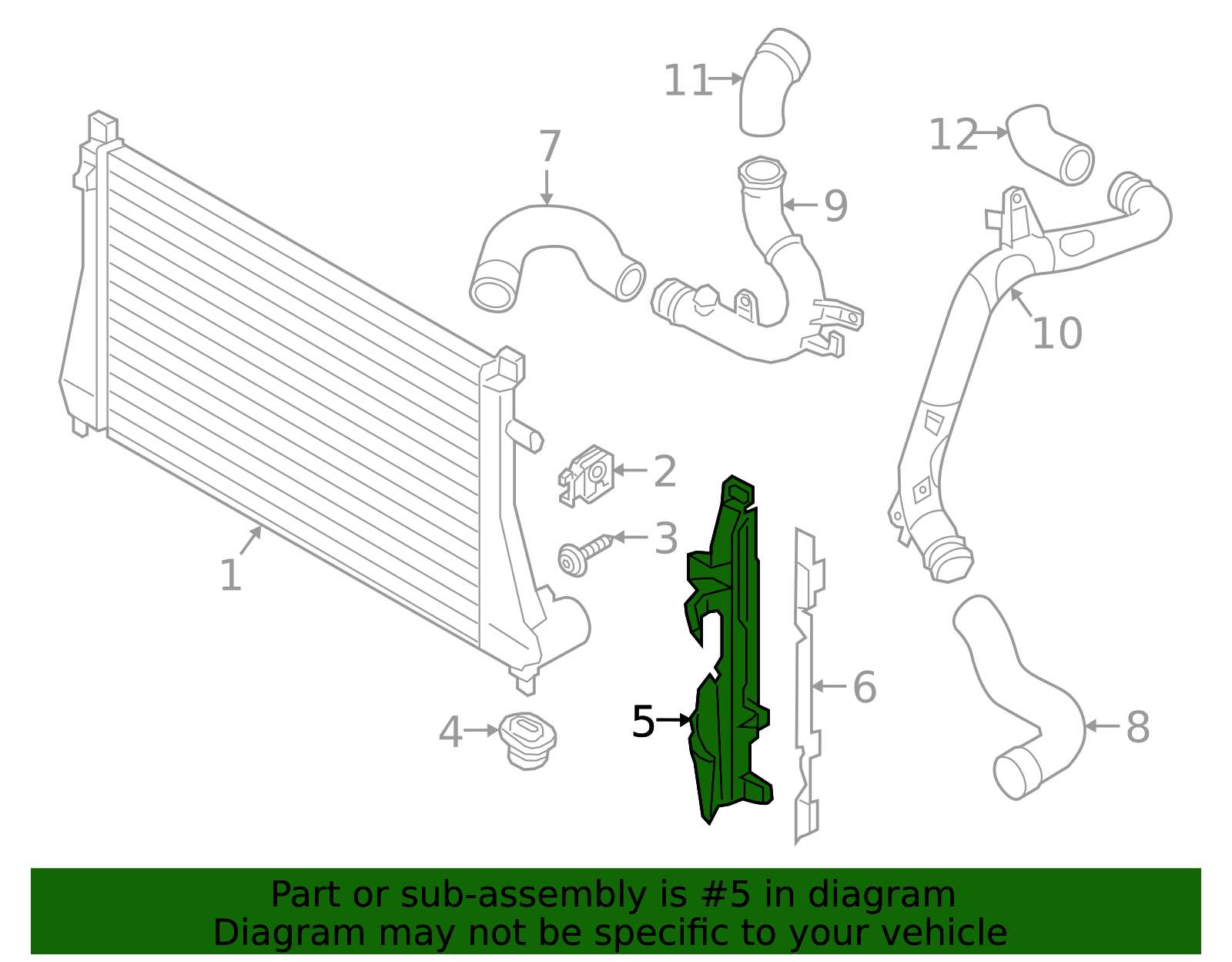 2019-2021 Volkswagen Arteon Air Baffle 3G8-121-283-K | OEM VW Parts Haus