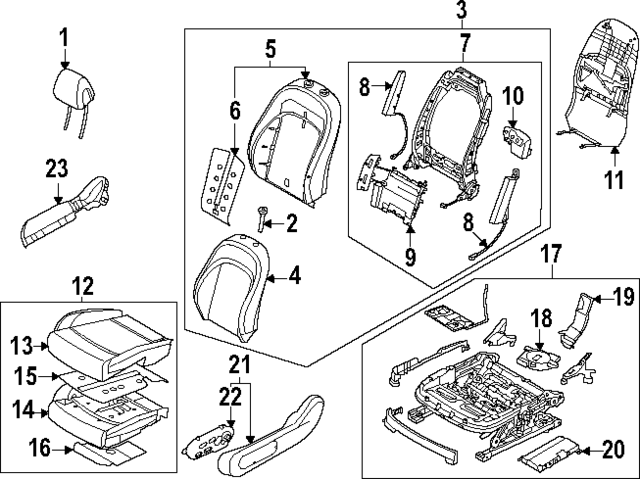 2023-2024 Genesis GV60 Seat Back Cover 88360-CU210-JPG | QuirkParts