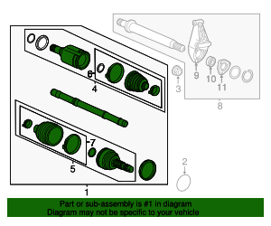 42758447 GM Driver Side CV Axle Shaft | GM Parts Store