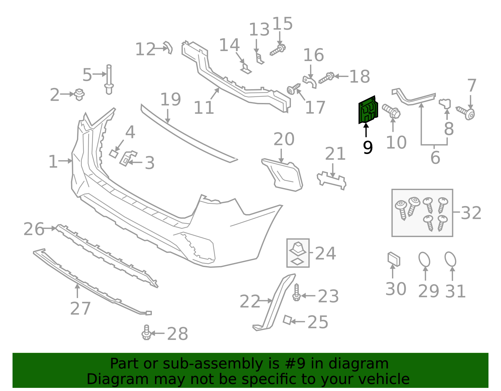86671-C6500 - Lower Bracket 2019-2020 Kia Sorento | Kia.Parts Store