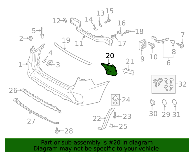 86651-C6800 - Blank Cover 2019-2020 Kia Sorento | Kia.Parts Store