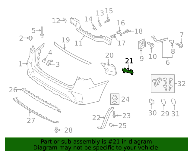 92405-C5500 - Reflector 2019-2020 Kia Sorento | Kia.Parts Store