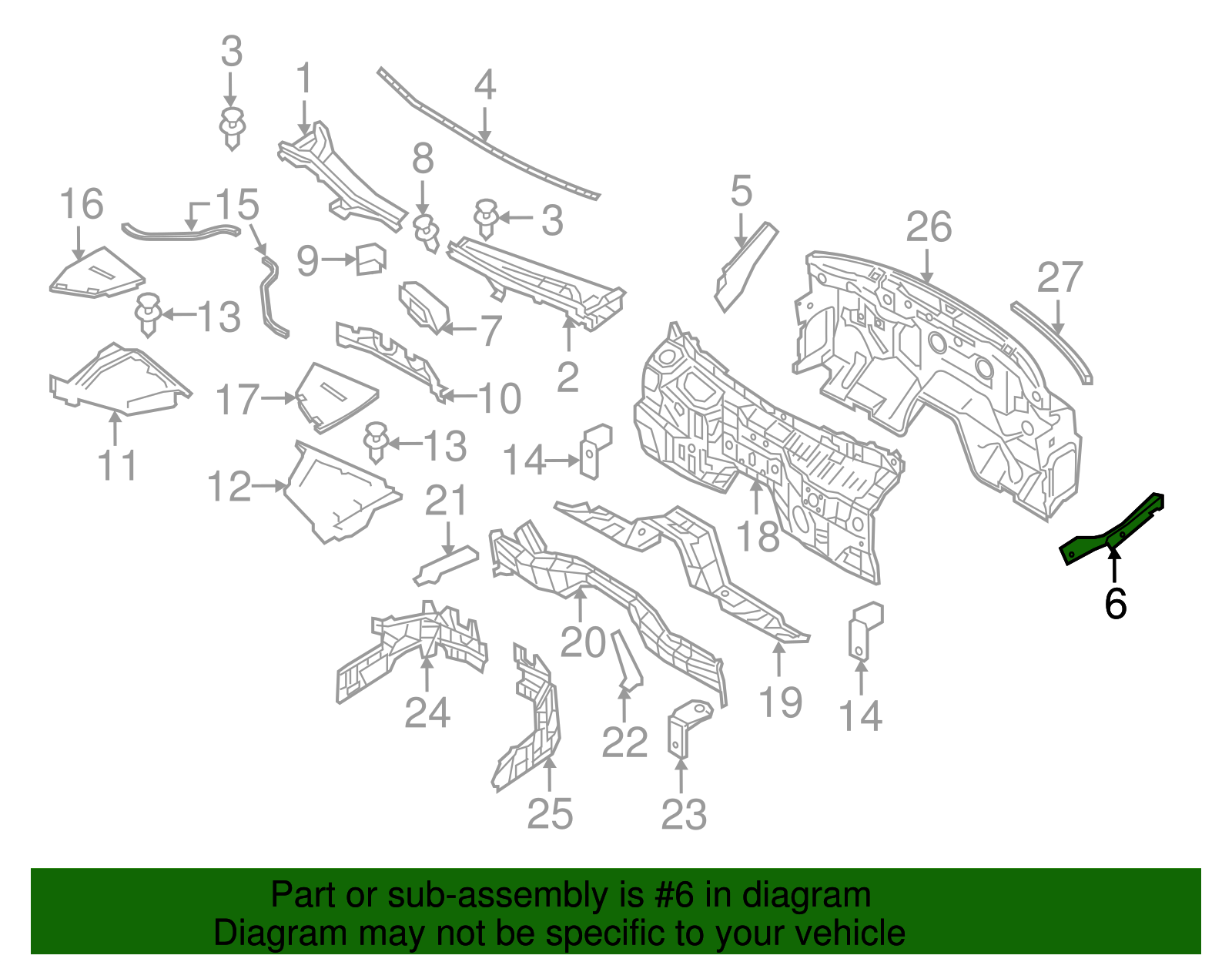 2011-2019 Infiniti Outer Cover 66895-1MA0A | OEM Parts Online
