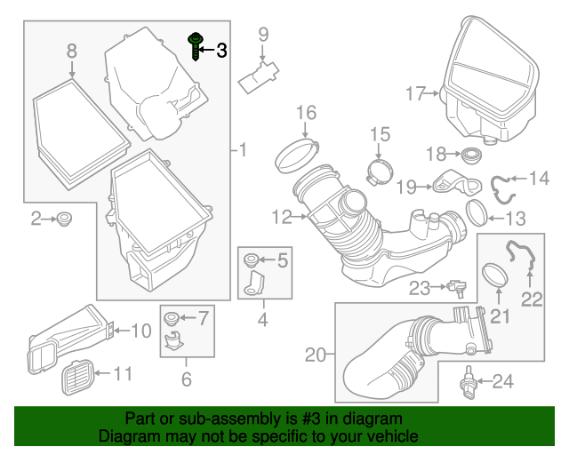 Genuine BMW 07-12-9-908-744 | Air Cleaner Assembly Screw | FREE ...