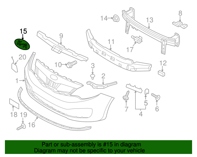 2015-2017 Kia Rio OEM NEW KIA Nameplate Ornament Emblem Logo-Assembly ...