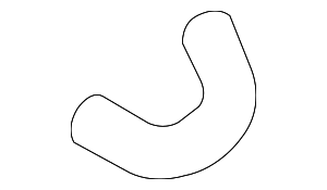 Genuine Toyota Engine Coolant Hose part# 16295-38010 for 2007-2022 ...