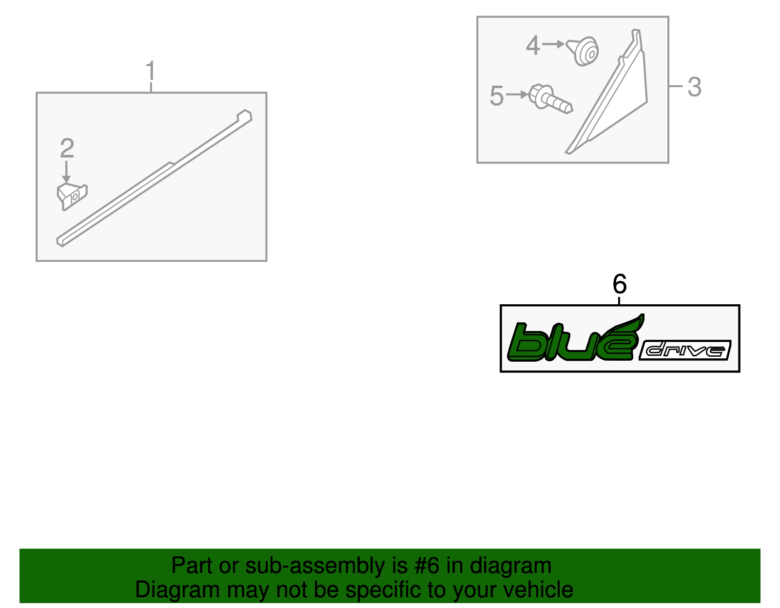 Genuine Nameplate for 2016-2017 Hyundai Sonata | Part# 86321-E6000 ...