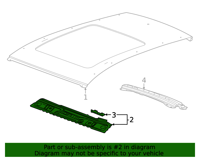 Roof Front Header Panel 60006094 | GMPartsNow