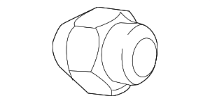 1988-2019 Mazda Wheel Nut B002-37-160B | RealMazdaParts.com