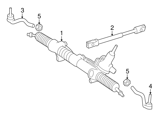 251-330-08-03 - Outer Tie Rod 2006-2012 Mercedes-Benz | Mercedes-Benz ...