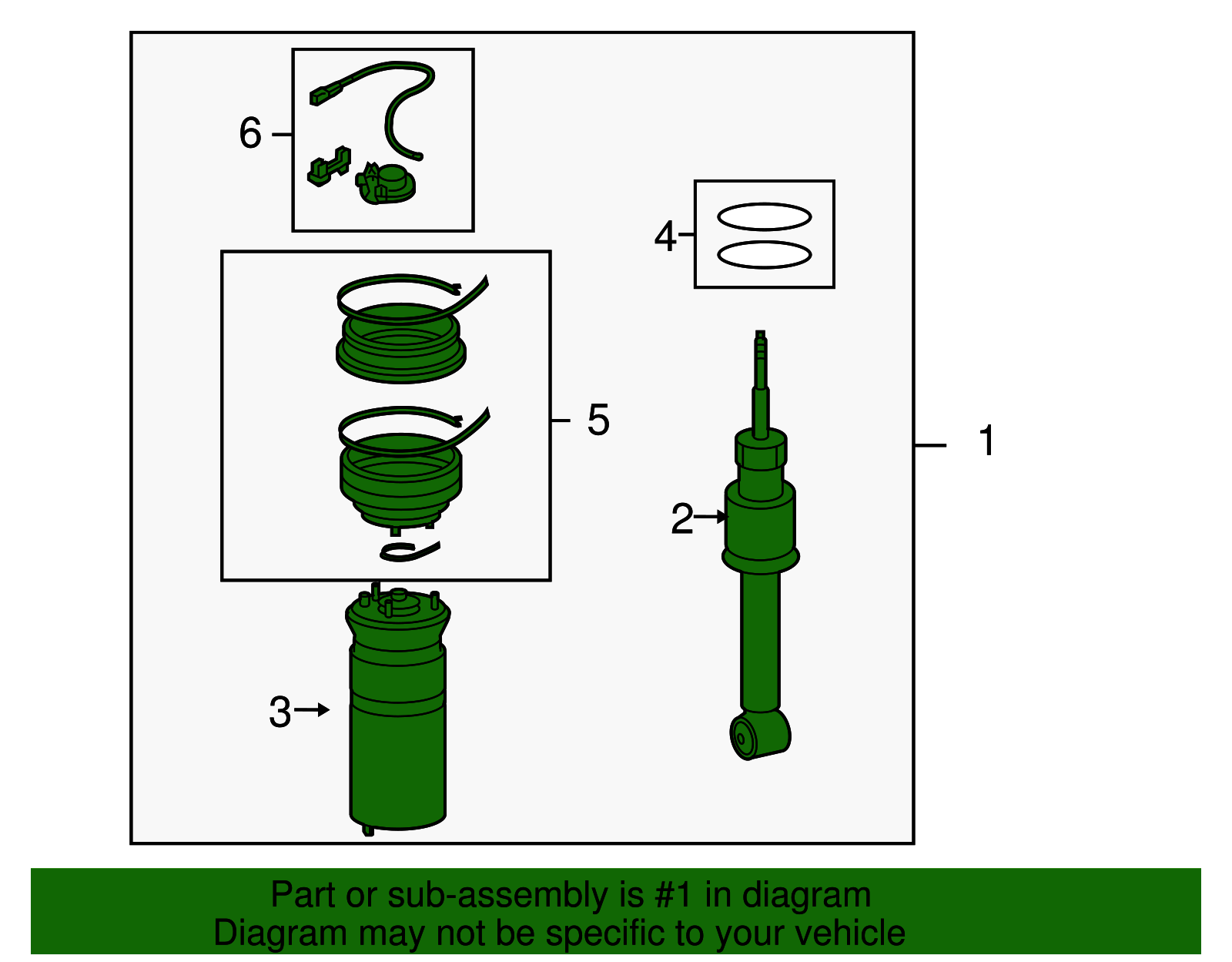 LR052866 - Shock Absorber 2010-2013 Land Rover Range Rover Sport ...