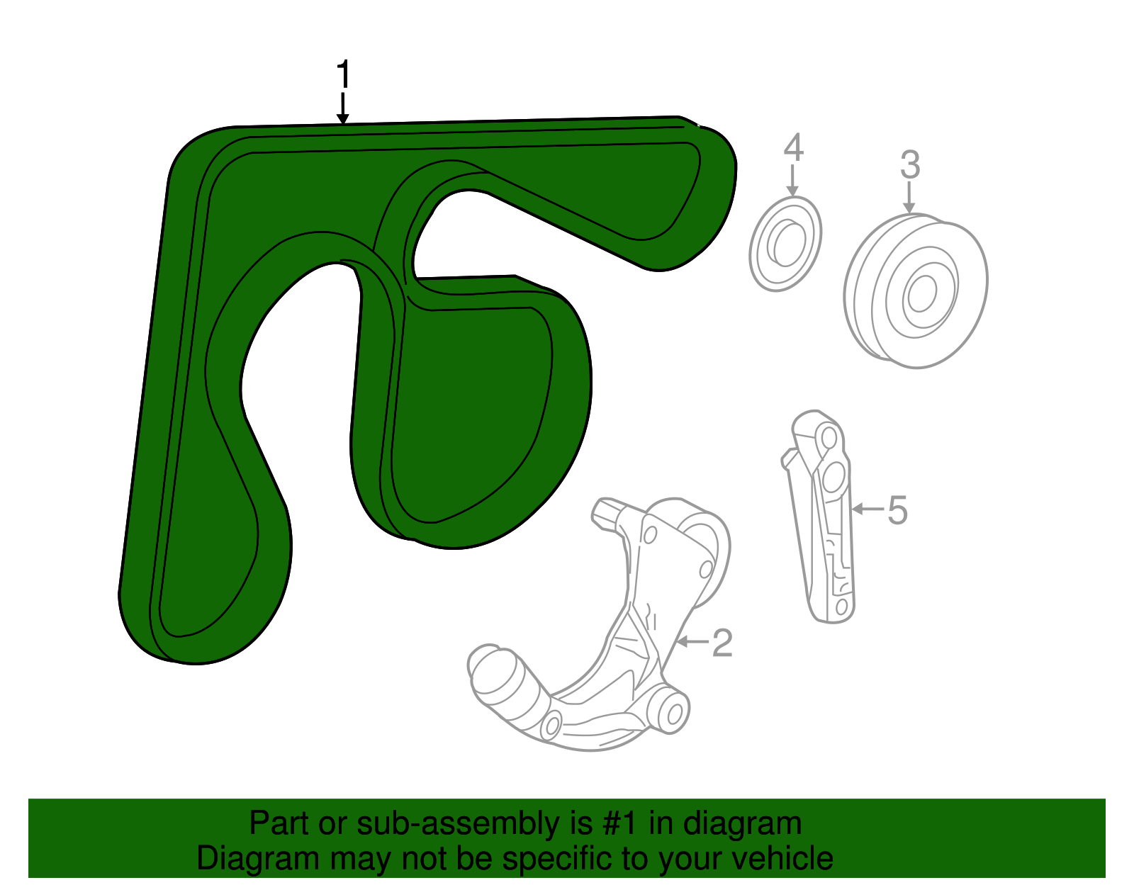 2013 Acura ILX Serpentine Belt 31110-R1A-A01 | AcuraPartsNow.com