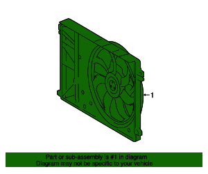 2018-2024 Toyota Engine Cooling Fan Assembly 16360-F0010 | Toyota Parts ...