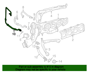 274-090-27-00 - Oil Feed Tube 2015-2021 Mercedes-Benz | Mercedes-Benz ...