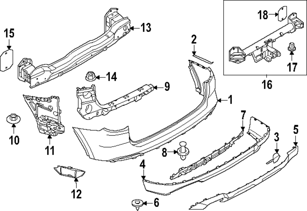 51125a41f88 - 2022-2024 BMW X3 Filler Molding (51-12-5-A41-F88) | BMW ...