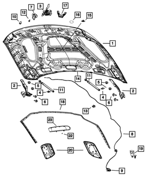 2019-2025 Ram Hood 68360786AE | Mopar eStore