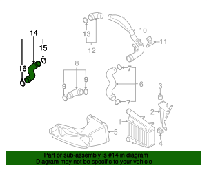 3B0-145-834-P - Pressure Hose 2004-2005 Volkswagen Passat | Volkswagen ...