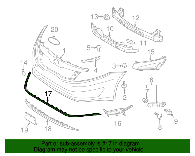 2011-2013 Kia Optima OEM NEW 2011-13 Kia Optima EX LX SXL Sedan Front ...