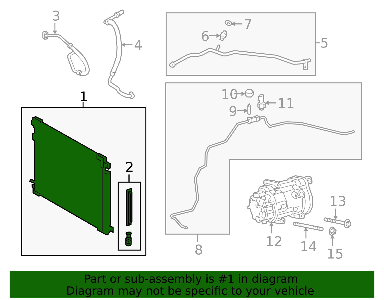 884A0-06090 - Condenser Assembly For 2019-2025 Lexus | Lexus OE Parts