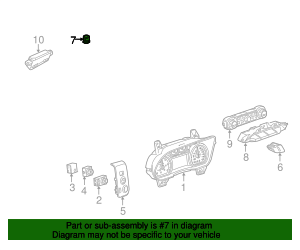 2010-2022 GM Sun Load Temperature, Ambient Light Sensor 13525289 GM ...