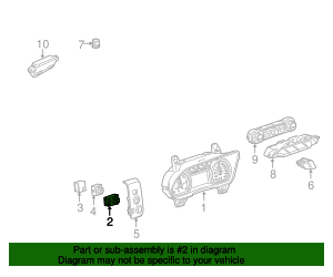 2014-2021 GM Black Carbon Headlamp Switch 84448511 GM | GMPartsDirect.com