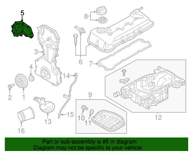 2014-2020 Nissan Cover Assembly 13041-3TA1A | OEM Parts Online