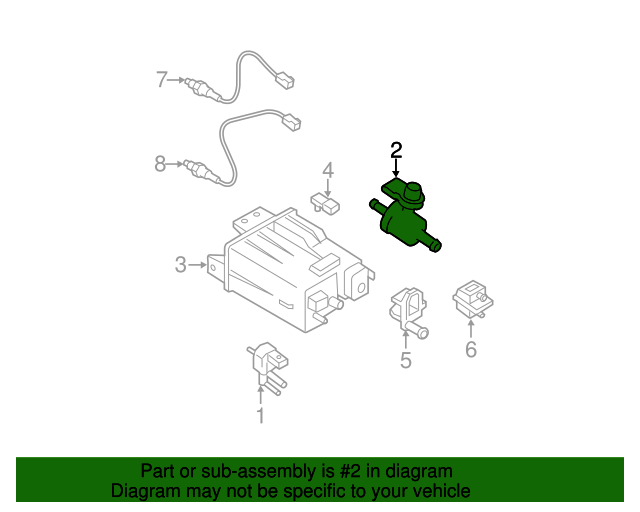 2011-2017 Nissan Juke Vapor Valve 14939-1KC0A | Temecula Nissan Parts