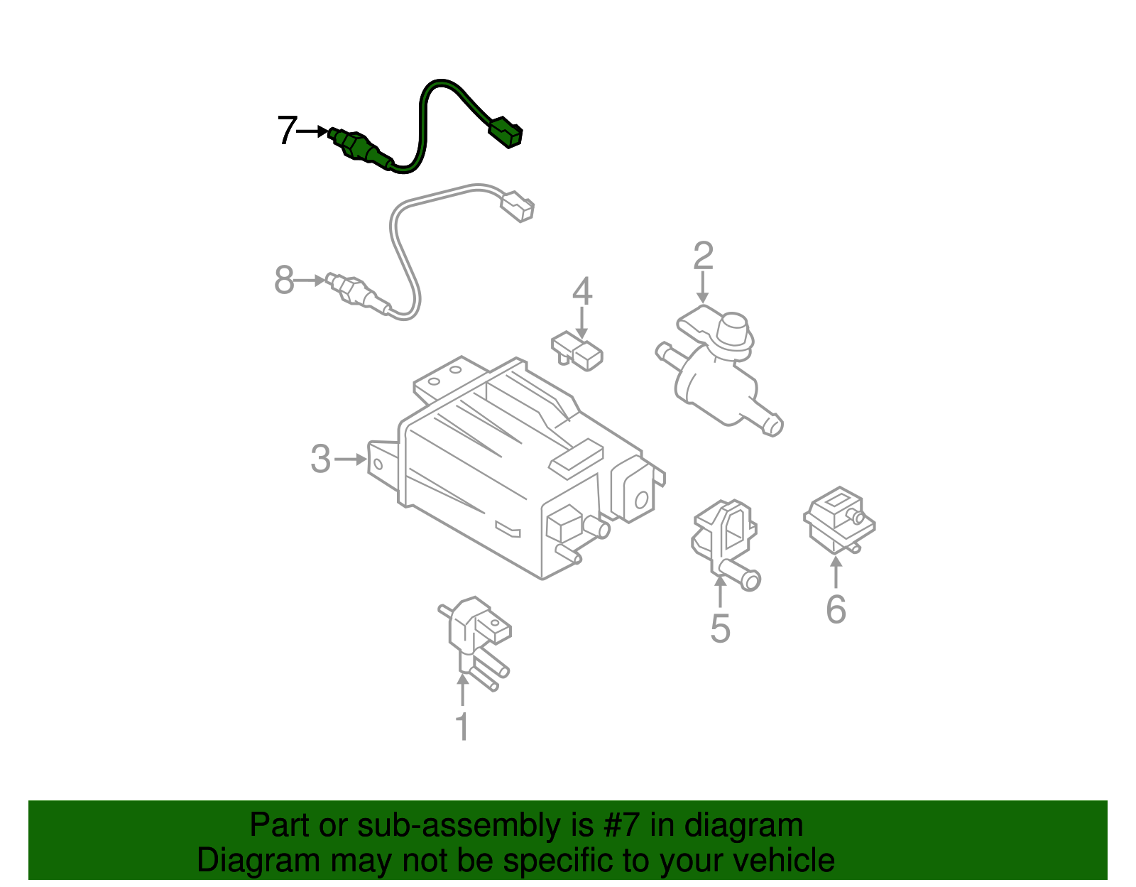 2017-2019 Nissan Oxygen Sensor 226A0-4JM1B | Nissan Parts Central