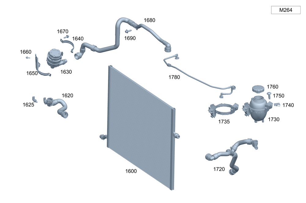 238-501-95-00 - Coolant Hose 2020-2023 Mercedes-Benz | Mercedes-Benz ...