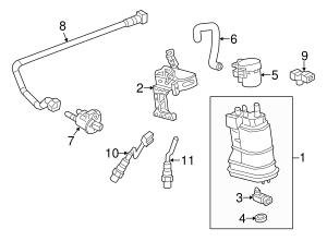 2014-2019 Chevrolet Corvette Vapor Canister 22785596 | AutoNationParts.com