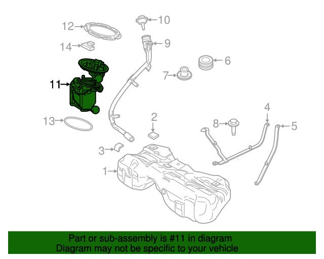 16119468611 - 2018-2024 BMW Fuel Pump (16-11-9-468-611) | BMW of South ...