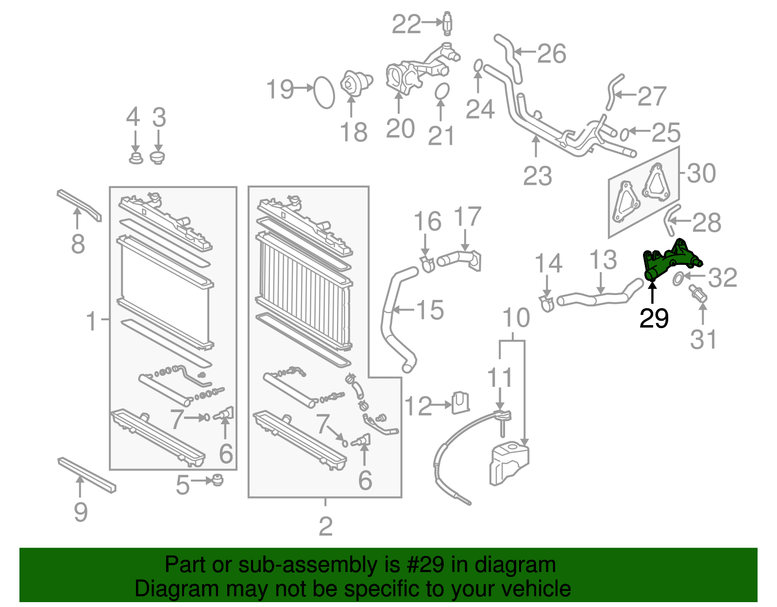 16331-31140 - High-Quality Engine Coolant Outlet Flange for 2007-2018 ...