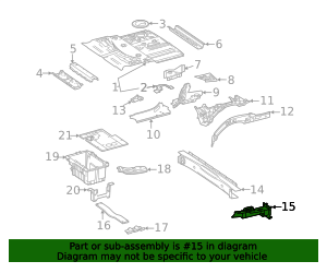 167-610-79-02 - Rail End 2020-2023 Mercedes-Benz | Mercedes-Benz USA Parts