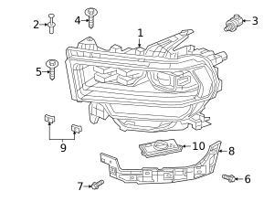 2019 Ram Headlamp Assembly - Driver's Side (LH) 68360185AC | TascaParts.com