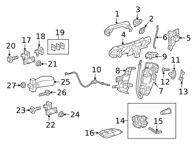 177-722-70-00 - Upper Hinge 2019-2023 Mercedes-Benz | AutoNationParts.com
