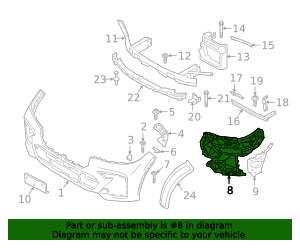 51118069892 - 2019-2022 BMW X7 Mount Bracket (51-11-8-069-892) | BMW of ...