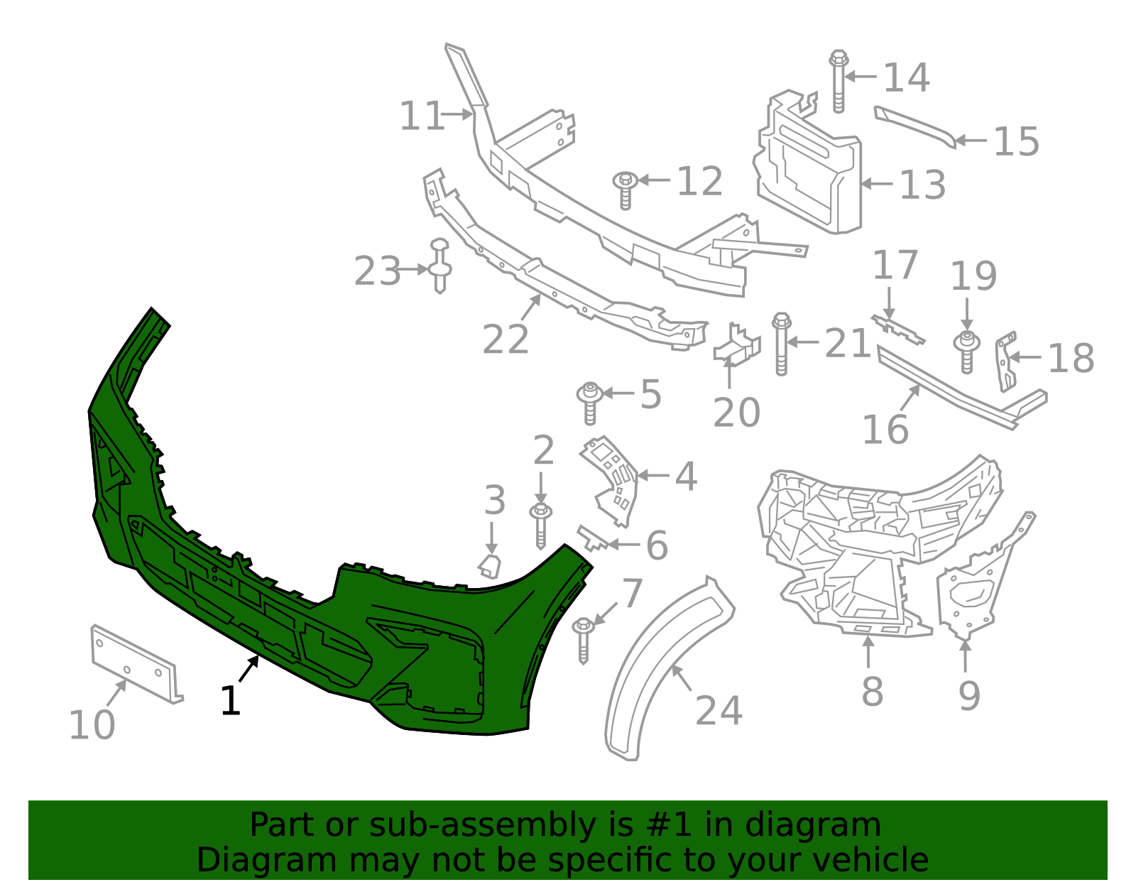 51118745425 - 2019-2022 BMW X7 Bumper Cover (51-11-8-745-425) | BMW of ...
