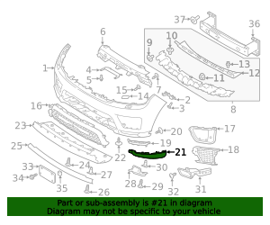 2018-2022 Land Rover Range Rover Sport Lower Extension LR098921 ...