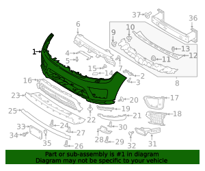 Genuine OEM Bumper Cover Part# LR113285 Fits 2018-2022 Land Rover Range ...