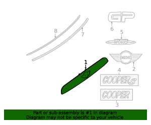 51-13-7-489-753 - Grip Handle - 2019-2021 Mini Cooper | BMWPartsHub