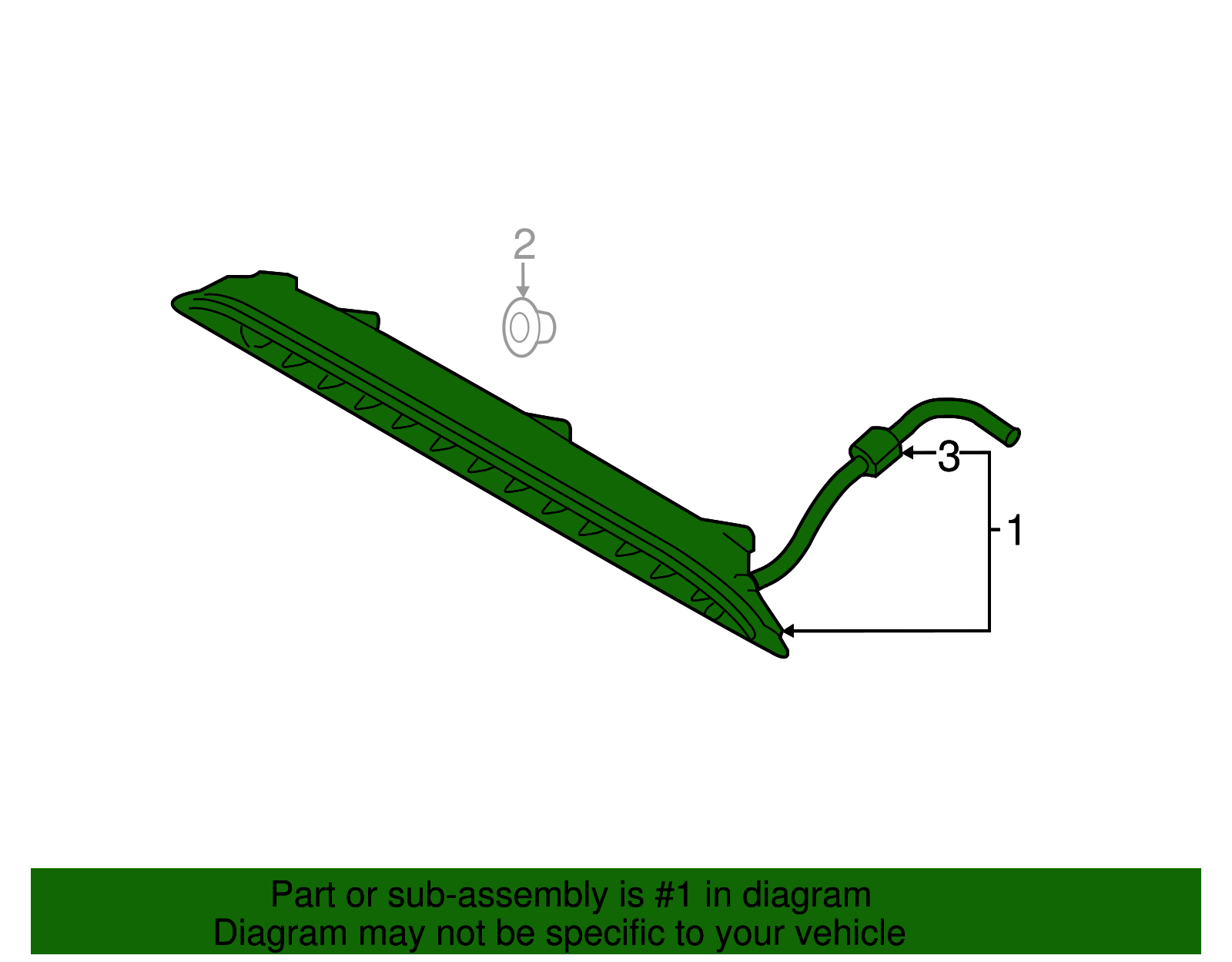 92700-1W000 - High Mount Lamp 2012-2017 Kia Rio | Kia.Parts Store