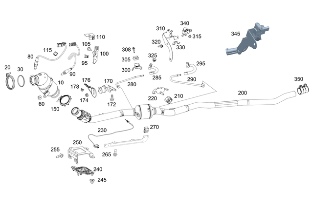 2015-2024 Mercedes-Benz Profile Clamp, Exhaust Sys 000-995-17-33 | MB ...
