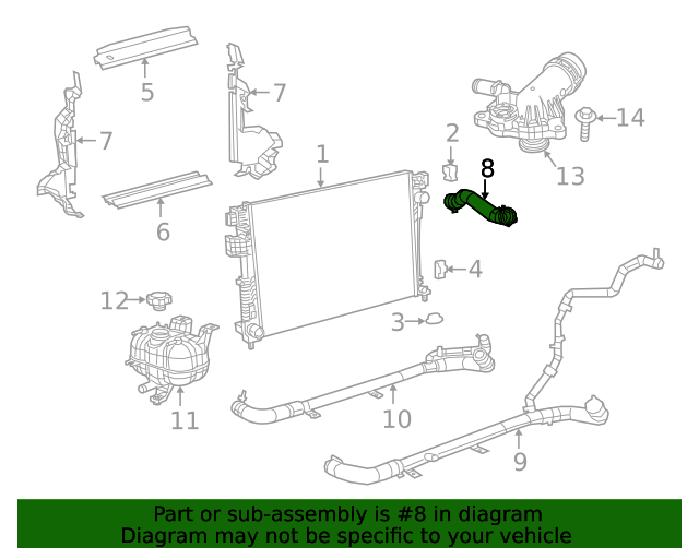 2017-2023 Chrysler Hose 68217327ad | TascaParts.com