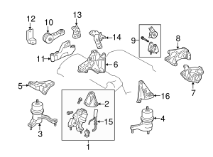 12372-0P010 - Side Mount 2007-2018 Lexus | Longo Lexus Parts