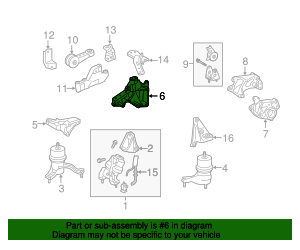 12315-0P031 - Engine Mount Bracket 2010-2015 Lexus RX350 ...