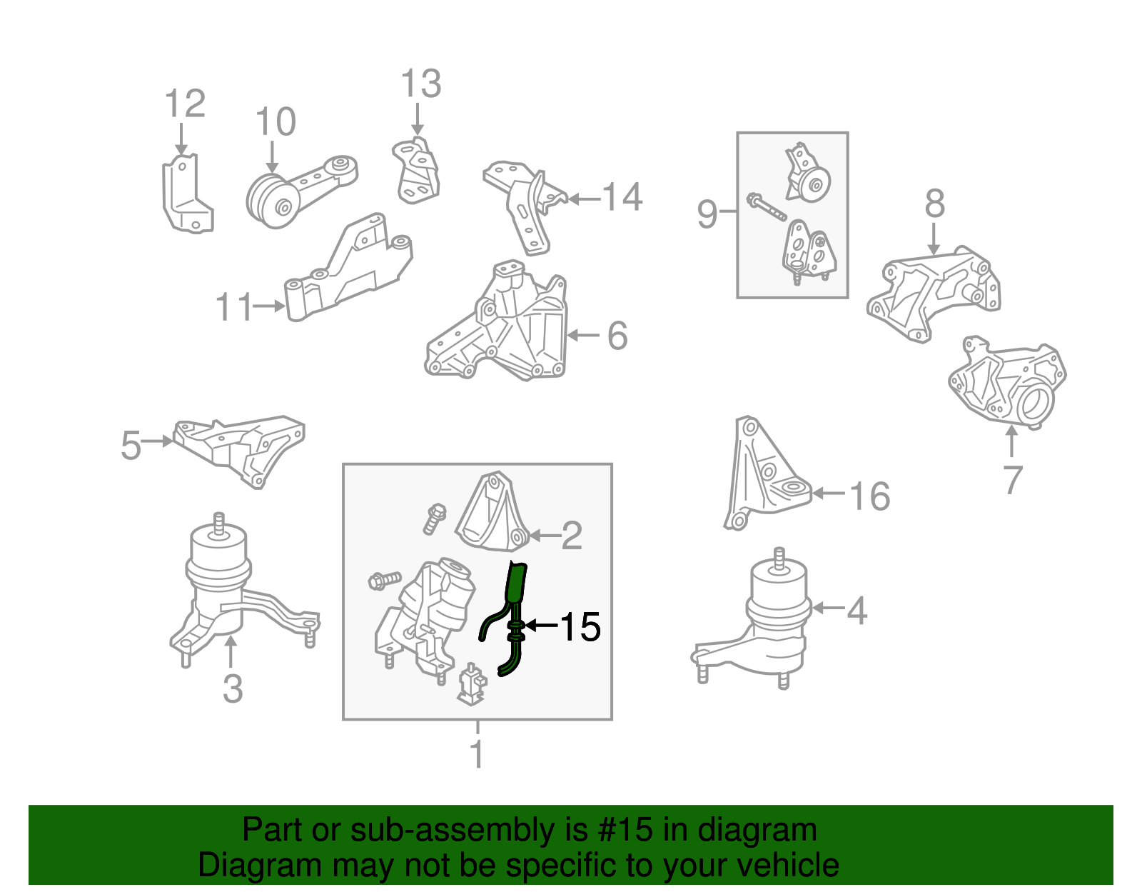 17308-0P040 - Vacuum Line 2010-2015 Lexus RX350 | AutoNation Parts