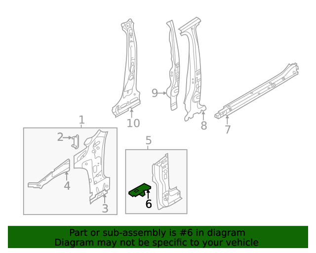 17A-810-239 - Front Reinforced - 2019 2020 Volkswagen Jetta | OEM VW Part
