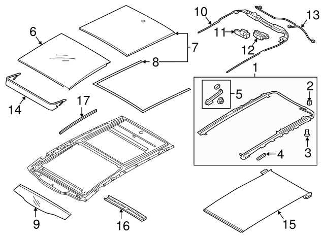 2017-2020 Kia Sportage Cable & Guide 81635-D9100 | TascaParts.com