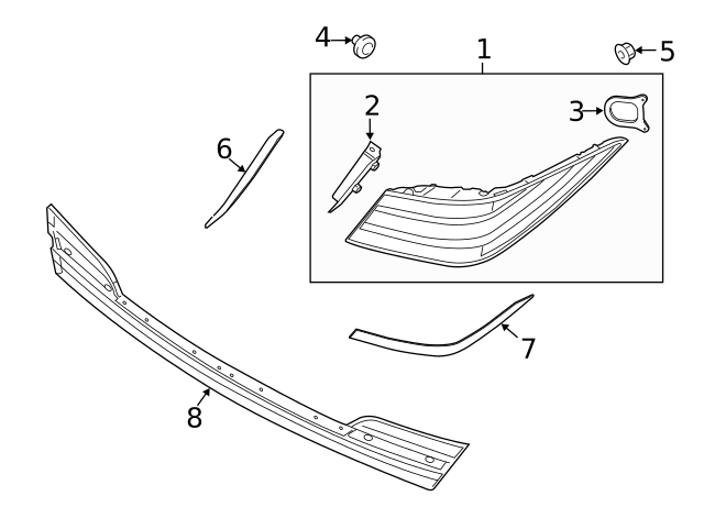 2020-2021 Genesis G90 Tail Lamp Assembly 92410-D2510 | QuirkParts