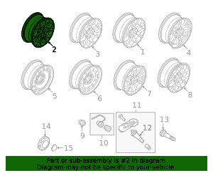 Genuine OEM Ford Part - Wheel Assembly ML3Z-1007-BA | Genuine OEM Ford ...